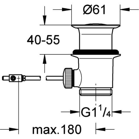 Grohe Inserto de drenaje 1 1/4' (28910000)