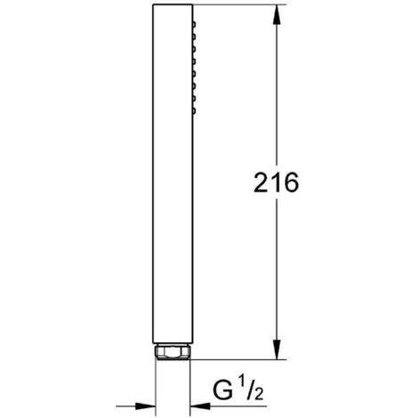 Grohe Ducha Cubo Euphoria con 1 chorro (27884001)