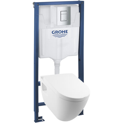 Grohe Nuevo pack cisterna WC Grohe + Taza Serel sin bridas +pulsador ...
