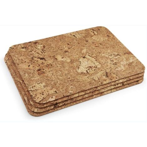 Ineasicer Tapis de table 100% liège naturel 40x30x0.3cm, lot de 4 ...