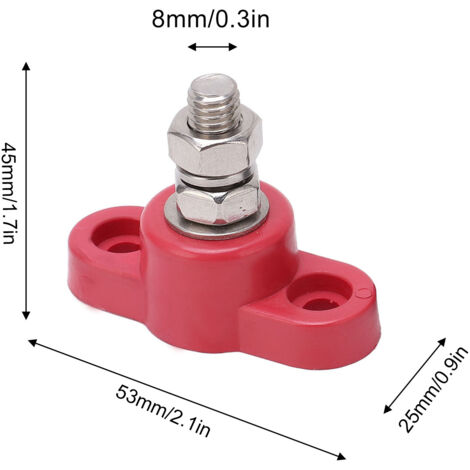 Borniers De Batterie 12v 24v Sûr Rouge Noir Goujon d'Alimentation ...