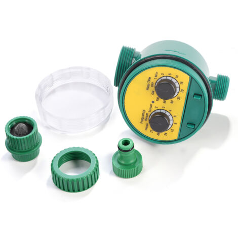 Programmateur électronique d'arrosage multifonction à deux cadrans Contrôleur d'irrigation de jardin