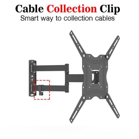 TMX400A Support mural ajustable 26-55” rotatif avec niveau à bulle