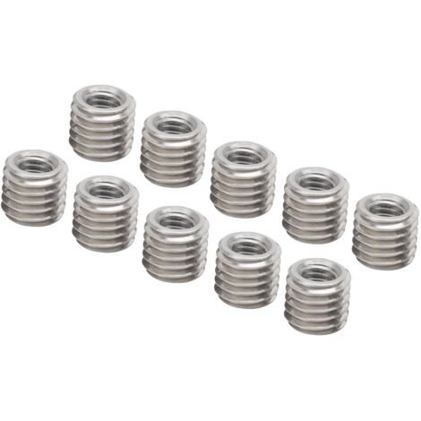 10Pcs Filet Inserts Mâle Femelle Ecrou Réducteur Acier Inoxydable Outil ...