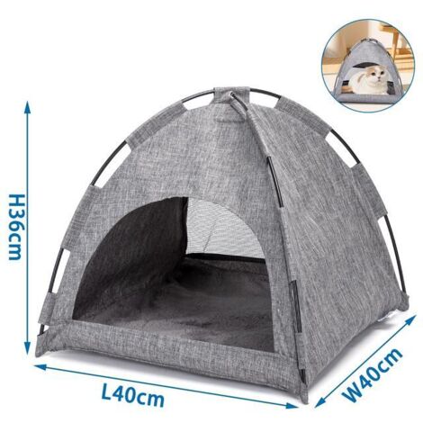 Pet Maison pour Chats Tente pour chat à double usage hiver et été