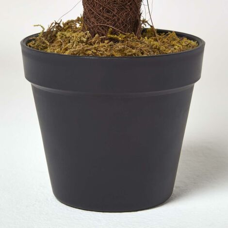 HOMESCAPES Mini-Palmier artificiel vert en pot, 70 cm