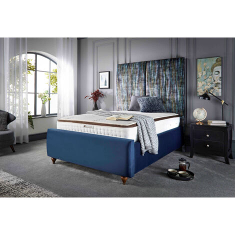 Lucia Design Luxury Velvet Uphosltered Bed Frame King