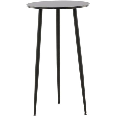 Plaza table de bar noir.