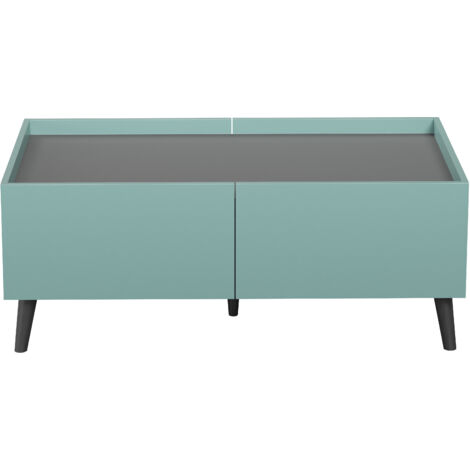 Melton table basse bleu, gris.