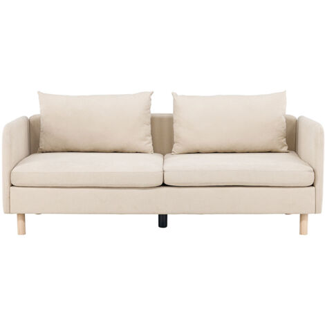 Zero canapé 3 places beige.