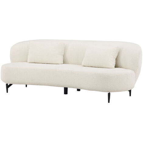 Luna canapé 3 places blanc.