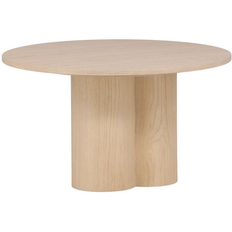 Olivia table basse ⌀80cm whitewash.