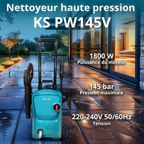 Könner & Söhnen KS PW145V limpiadora de Alta presión 1800 W, presión de Trabajo 100-145 Bar ...