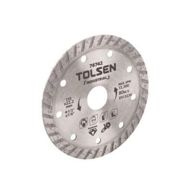 DIAMOND DISC CROWN TURBO 230X22.2 EN13236 TOLSEN