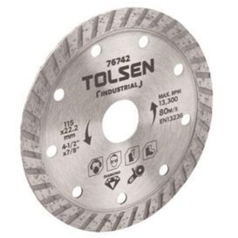 DIAMOND DISC CROWN TURBO 230X22.2 EN13236 TOLSEN