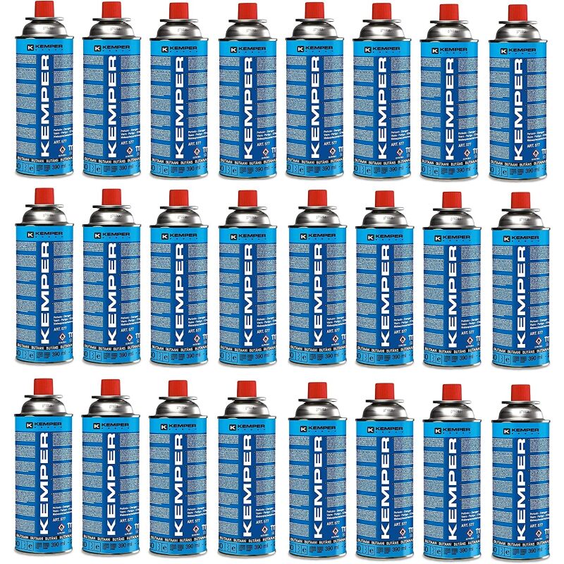 Kemper – Pack de 24 cartouches gaz butane 390ml – Pour réchaud à gaz ...