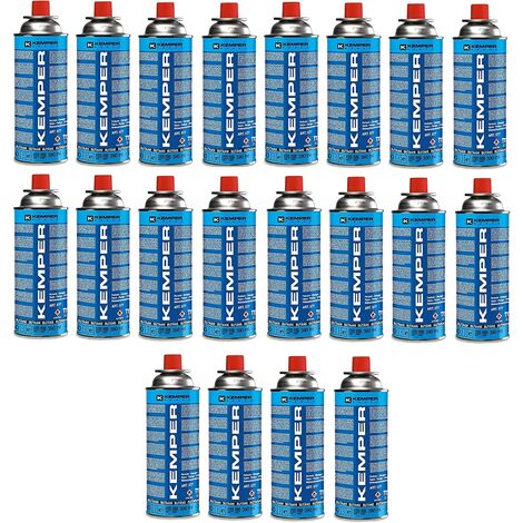 Kemper – Pack de 20 cartouches gaz butane 390ml – Pour petits fourneaux ...