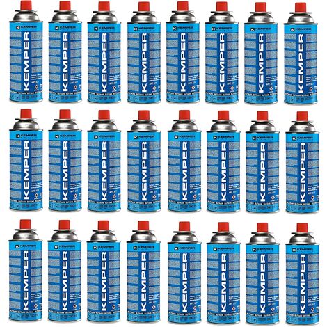 Kemper – Pack de 24 cartouches gaz butane 390ml – Pour réchaud à gaz ...