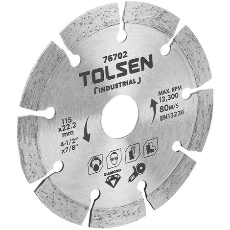 DISQUE DIAMANT COURONNE SEGMENTEE 230X22.2 EN13236 TOLSEN