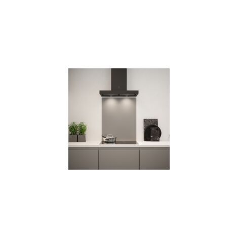 Matt Grey Glass Kitchen Splashback 600mm x 750mm