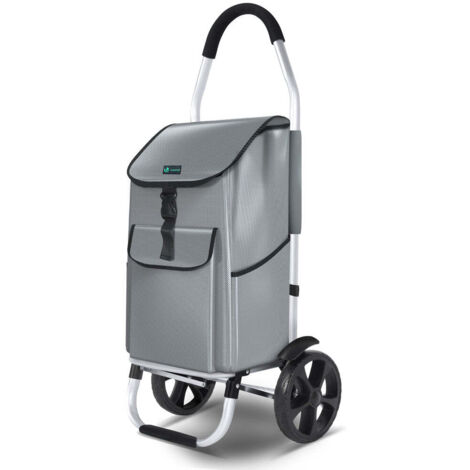 VOUNOT® Chariot de courses 2 en 1 pliable aluminium - caddie et diable ...