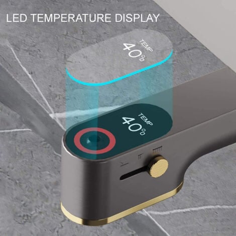 Waschtischarmatur mit 3 Strahlarten Armatur Waschbecken mit ausziehbar ...