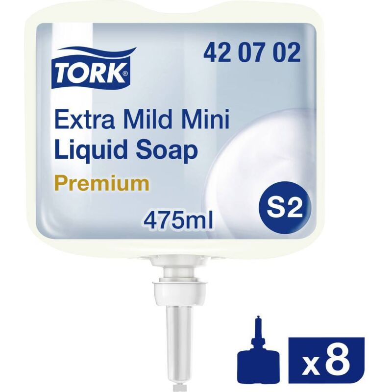 TORK Extra Mild Mini 420702 Sapone liquido 475 ml 8 pz.