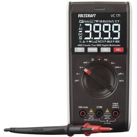 VOLTCRAFT VC171 Multimetro portatile Calibrato (ISO) digitale CAT III ...