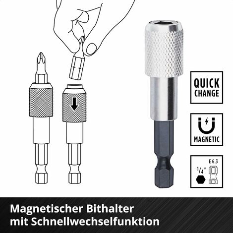Einhell M-CASE 42-tlg. Bit-Set (25-mm-Bits, 50-mm-Bits, Magnethalter ...