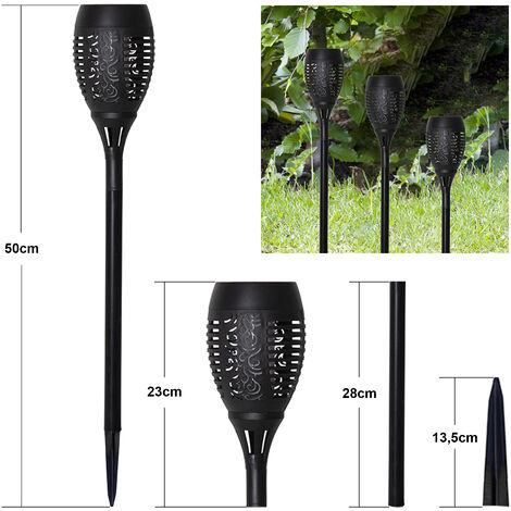 Star Trading Solar Fackeln 6er Set Solar Lampe Outdoor Solar ...