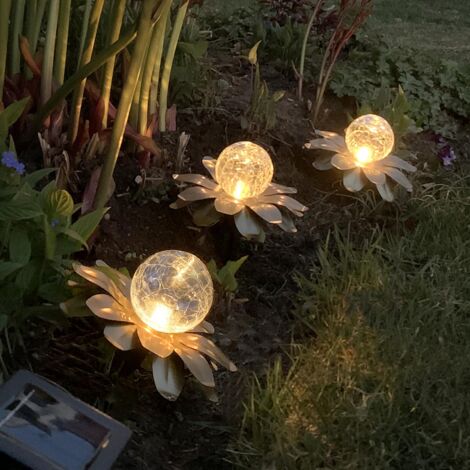 Solar Glaskugel, Dekospieß Lilly