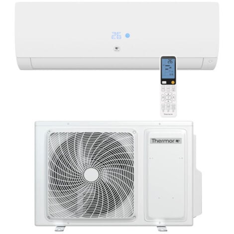 THERMOR - Ensemble Climatisation réversible Mono-split Nagano Murale Pure - Unité extérieure 2,6 ...