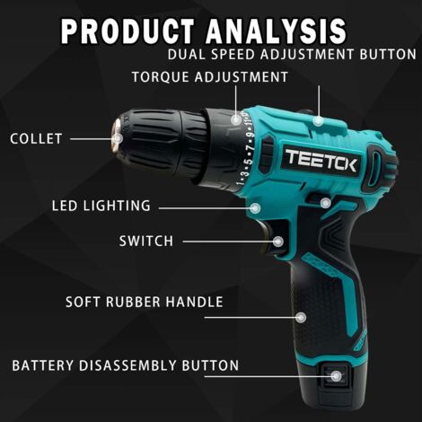 Drills and combi drills,12V Electric Drill Cordless Drill Screwdriver ...