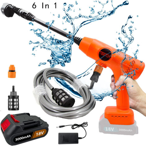 Cordless Battery pressure washers,Brushless,6 IN 1 ,High Car Jet Wash ...