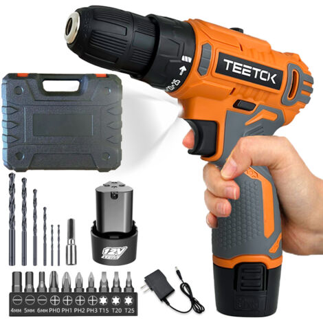 Drill bit sets Cordless Drill Combi Driver Electric Screwdriver Set with Battery Charger 17PCS Drill