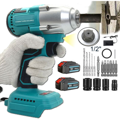 Impact wrenches，Brushless，Impact Wrench Electric Cordless 1/2 Inch ...