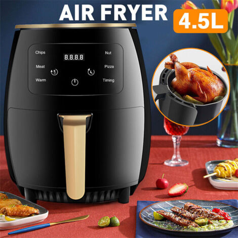 Air Fryer Oven, 4.5L Oil Free Air Fryers for Home, LED Screen with ...