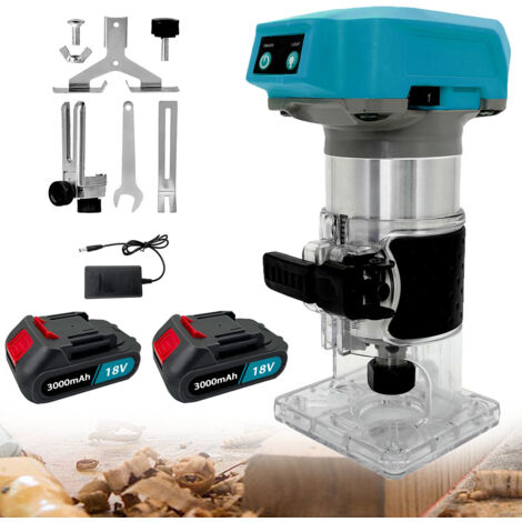 Cordless Electric Hand Palm Router Tool Compatible with Makita 18V ...