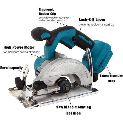 Circular saws Cordless Circular Saw Brushless Electric Wood Cutter Compact Circular Saw 0 45 Bevel