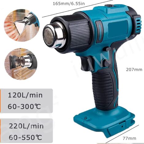 18V Li-ion battery Cordless hot air gun, with 1 x 3000mAh battery and ...