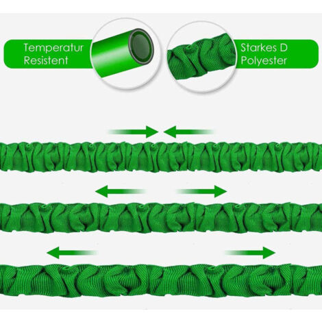 50FT Green Expandable Garden Magic Hose Pipe Spray Gun Flexible Pipe ...