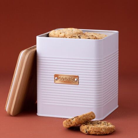 Typhoon Otto White Square Cookie Storage Canister