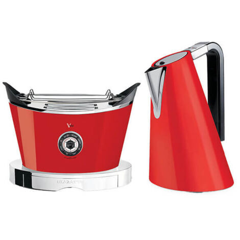 Bugatti Vera Easy Kettle and Volo Toaster Set Red