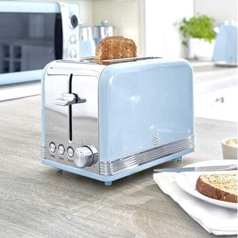 Swan Retro Blue 2 Slice Toaster