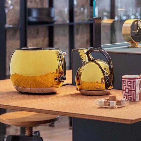 Bugatti Giulietta Kettle and Romeo Toaster Set Gold