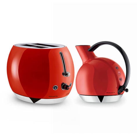 Bugatti Giulietta Kettle and Romeo Toaster Set Red