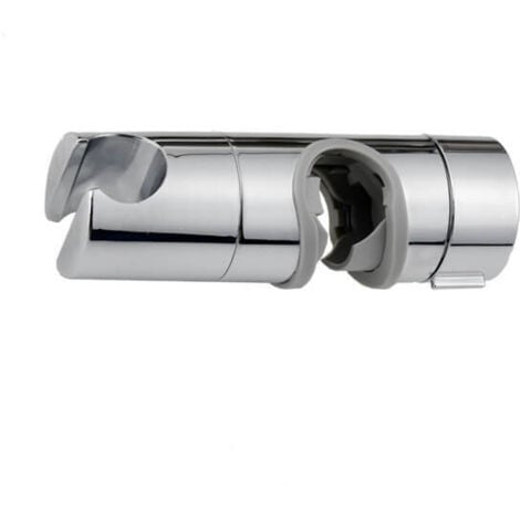 Showerdrape Universal Chrome Shower Rail Slider Attachment for 18-25mm ...