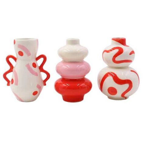 Que Rico Set Of 3 Assorted Vases