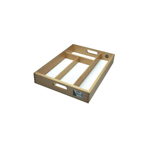 Rubber Wood Cutlery Tray