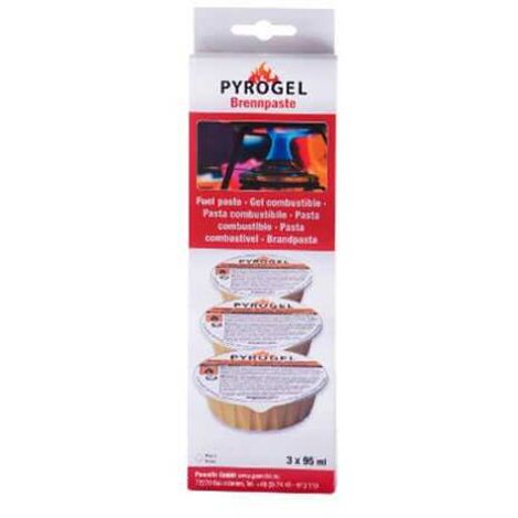 Dexam Pyrogel Fondue Gel Fuel 95ml pack of 3